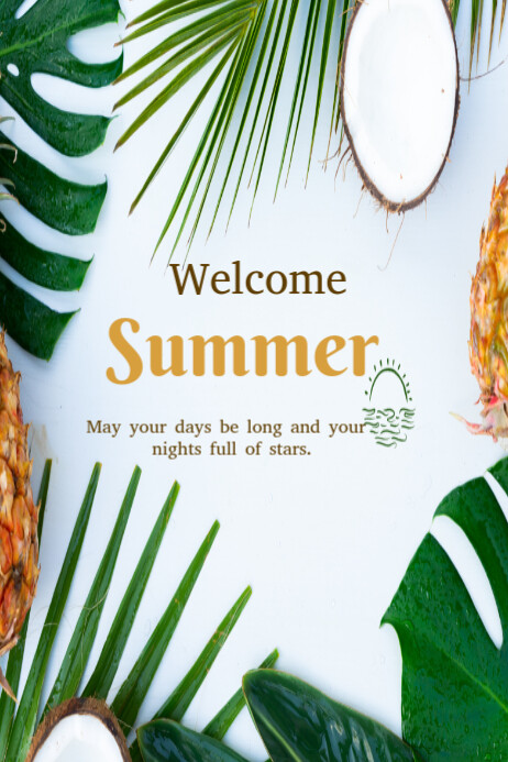 Welcome Summer template 2025 | PosterMyWall
