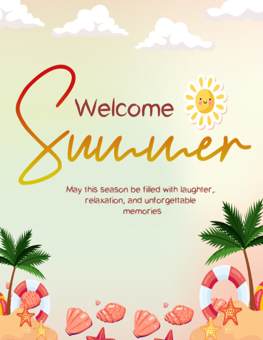 Copy of Welcome Summer template 2025 | PosterMyWall