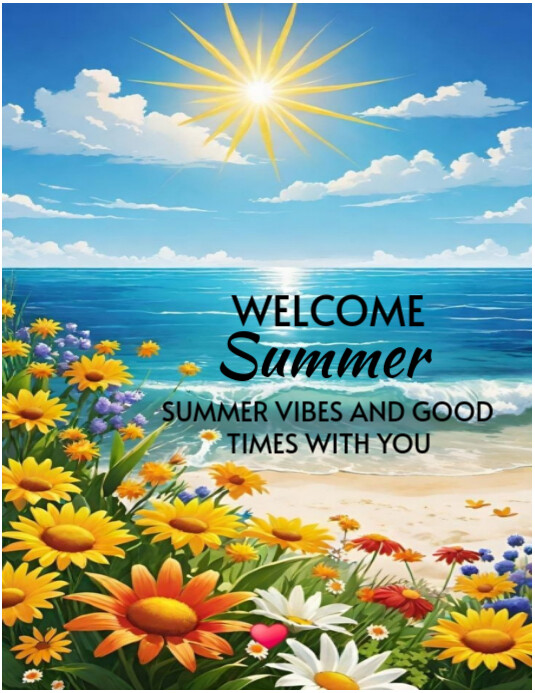 Welcome summer template 2025 | PosterMyWall