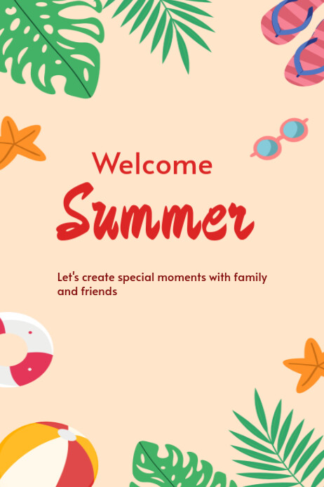 Welcome summer template 2025 | PosterMyWall