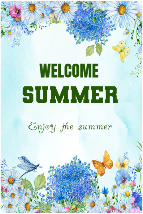 Copy of Welcome summer template 2025 | PosterMyWall