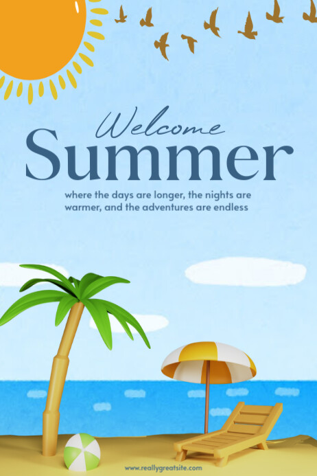 Welcome Summer template 2025 | PosterMyWall