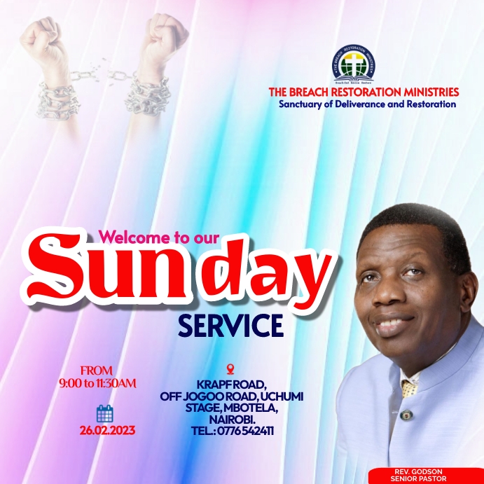 Welcome Sunday Service Template | PosterMyWall