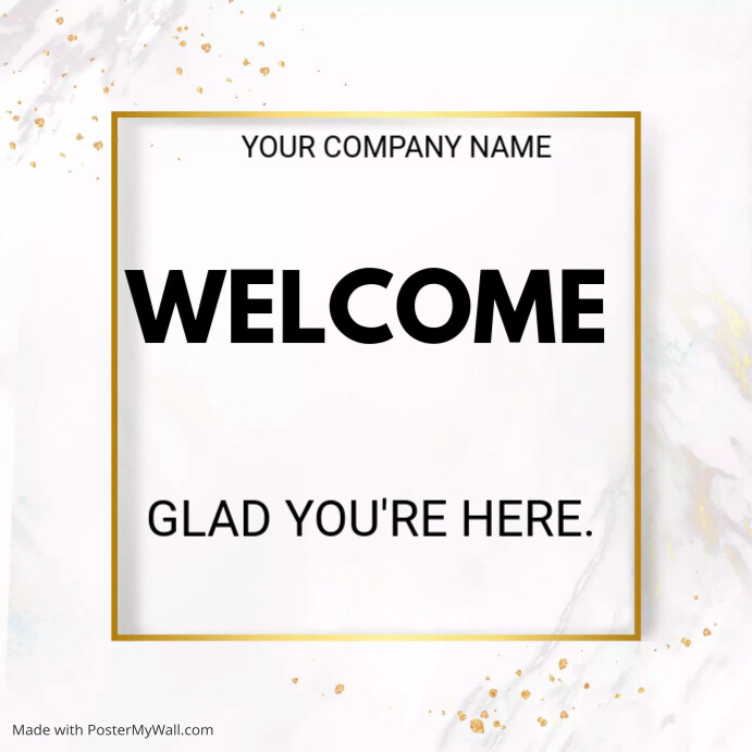 Plantilla de Welcome Template | PosterMyWall