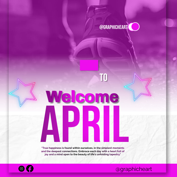 Copy of welcome to April | PosterMyWall
