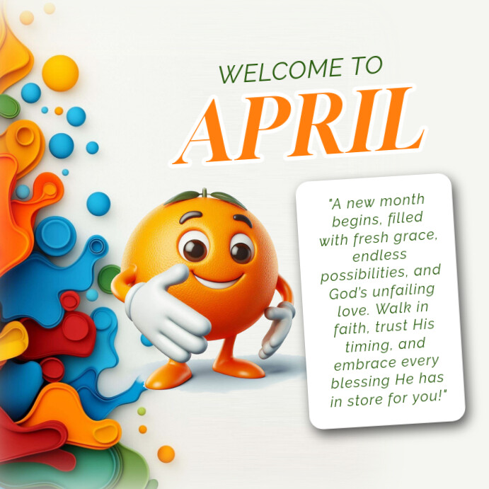Welcome to April Template | PosterMyWall