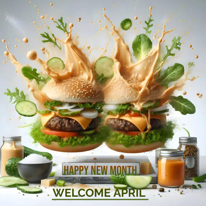 Plantilla de welcome to April | PosterMyWall