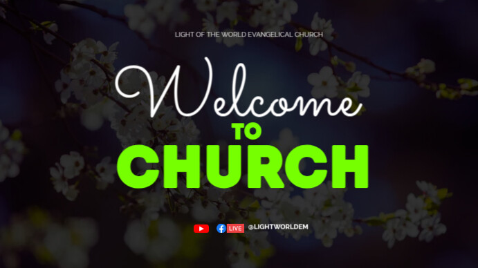 Welcome to Church Banner slideshow 2 Template | PosterMyWall