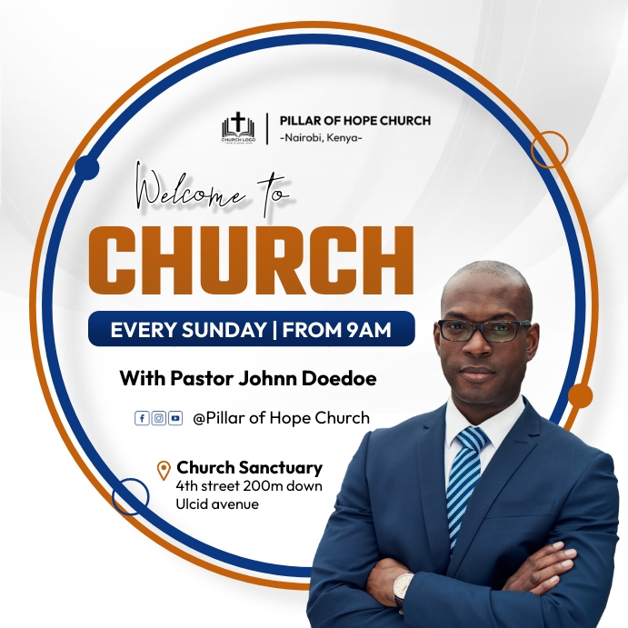 welcome to church Template | PosterMyWall