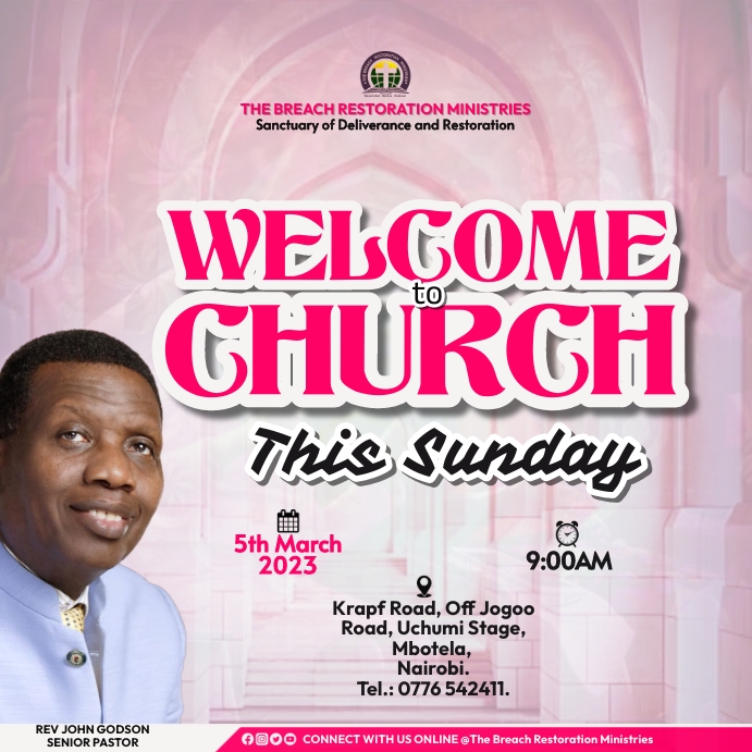 Welcome to Church Template | PosterMyWall