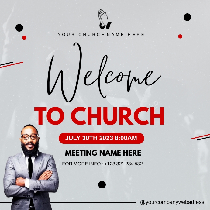 welcome to church Template | PosterMyWall