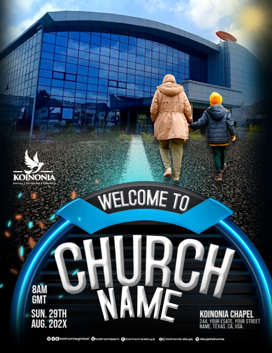 Copy of Welcome to church | PosterMyWall