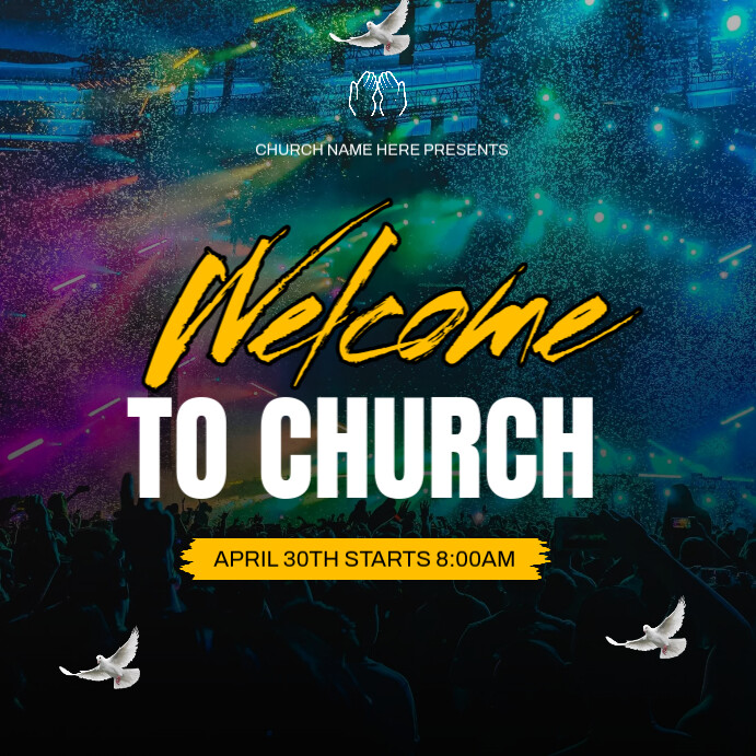 welcome to church Template | PosterMyWall