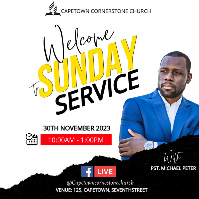 welcome to church flyer template | PosterMyWall