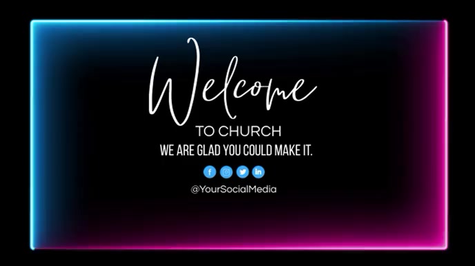 welcome to church video Template | PosterMyWall
