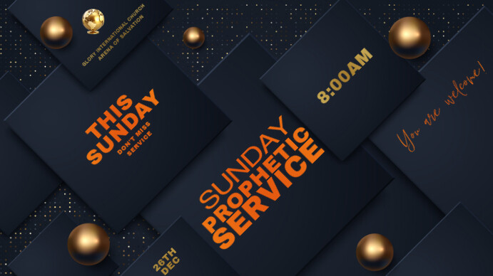 Welcome To Church Youtube Thumbnail Template | PosterMyWall