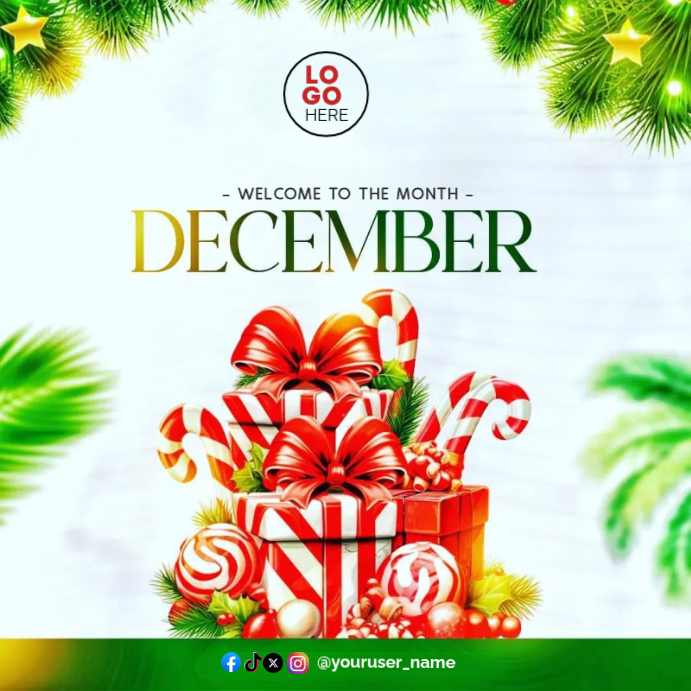 welcome to december Template | PosterMyWall