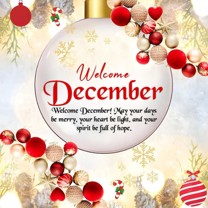 Welcome To December Design Template | PosterMyWall