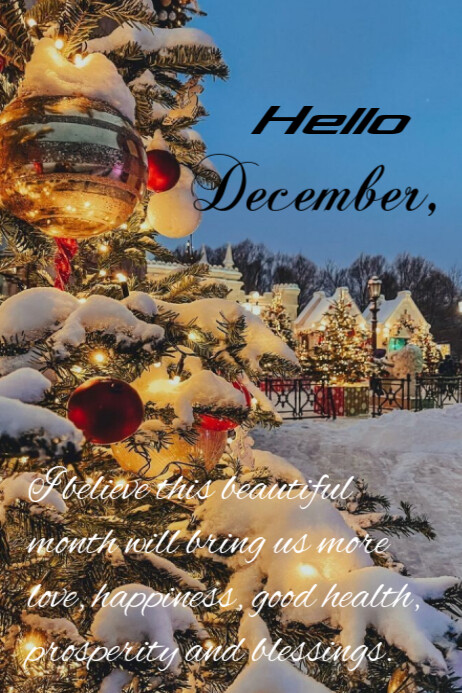 Plantilla de Welcome to December | PosterMyWall