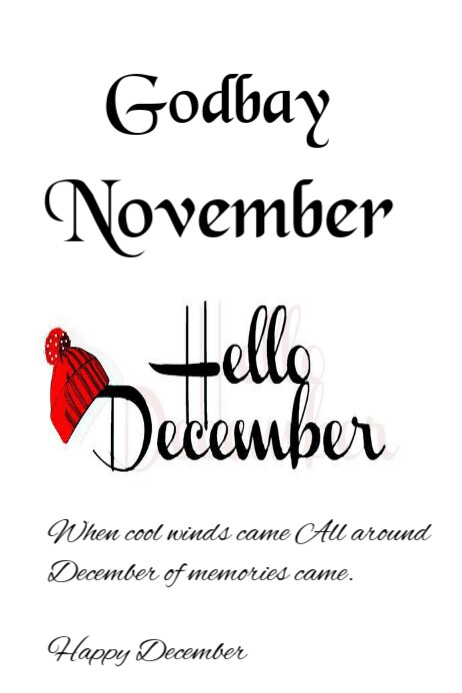 Welcome to December Template | PosterMyWall