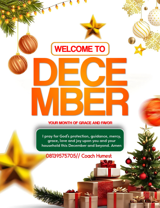 Welcome To December Flyer Template | PosterMyWall