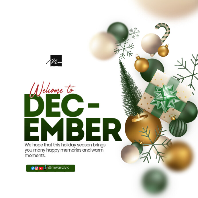 Welcome to December Flyer Template | PosterMyWall
