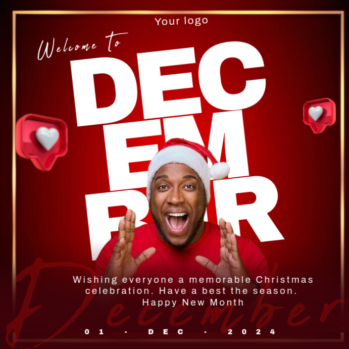 Copy of Welcome to December flyer | PosterMyWall