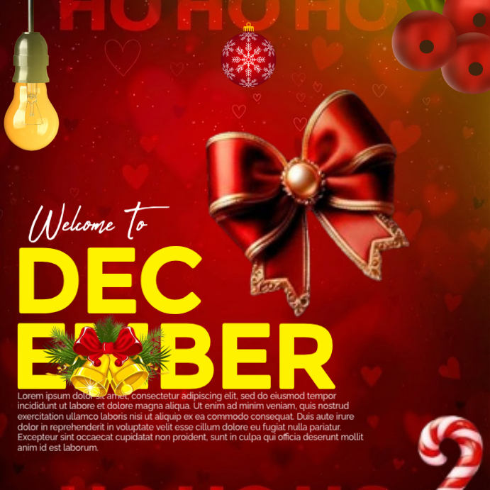 Welcome To December Instagram Post Template | PosterMyWall