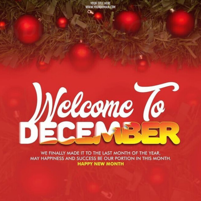 Welcome to Desember Template | PosterMyWall