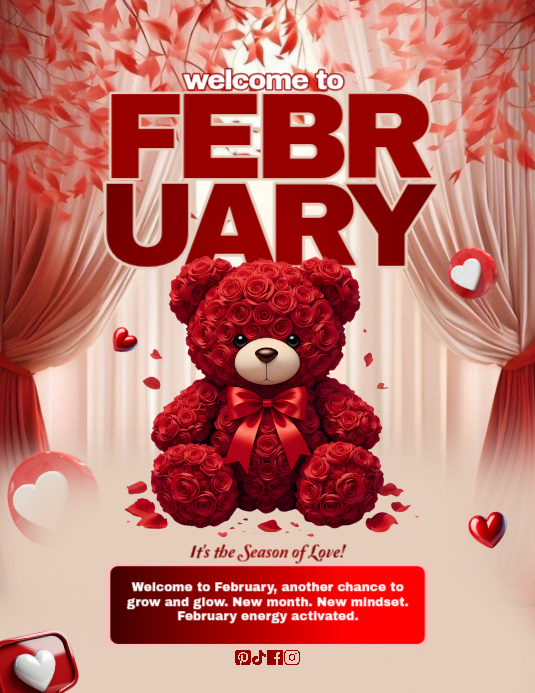 Welcome to February Flyer Template | February Celebration & Seasonal ...