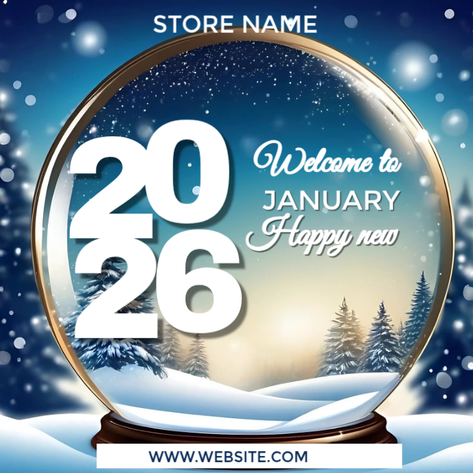 Plantilla de Welcome to January 2026 | PosterMyWall