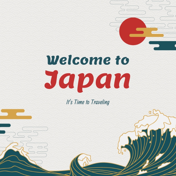 Welcome to Japan Template | PosterMyWall