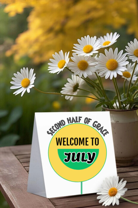 Welcome to July design Template | PosterMyWall