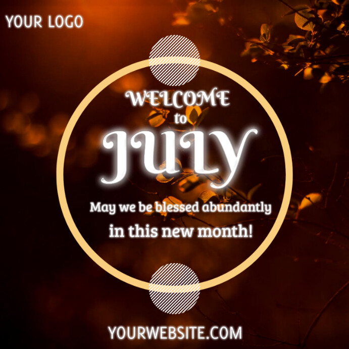 Copy of Welcome to July greetings card template | PosterMyWall