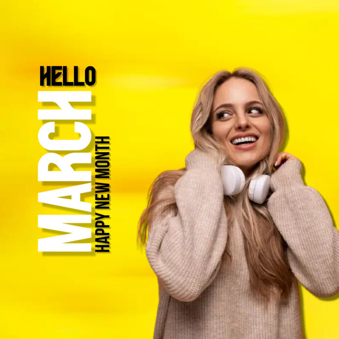 Welcome To March Template | PosterMyWall