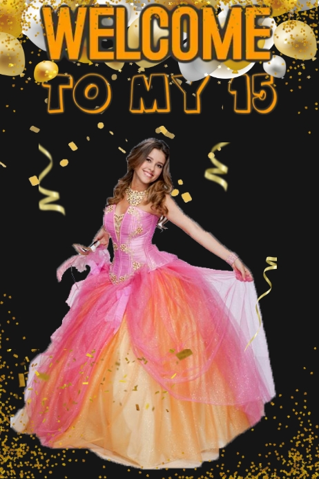 WELCOME TO MY 15 ,VOLANTE CARTA (15) Template | PosterMyWall