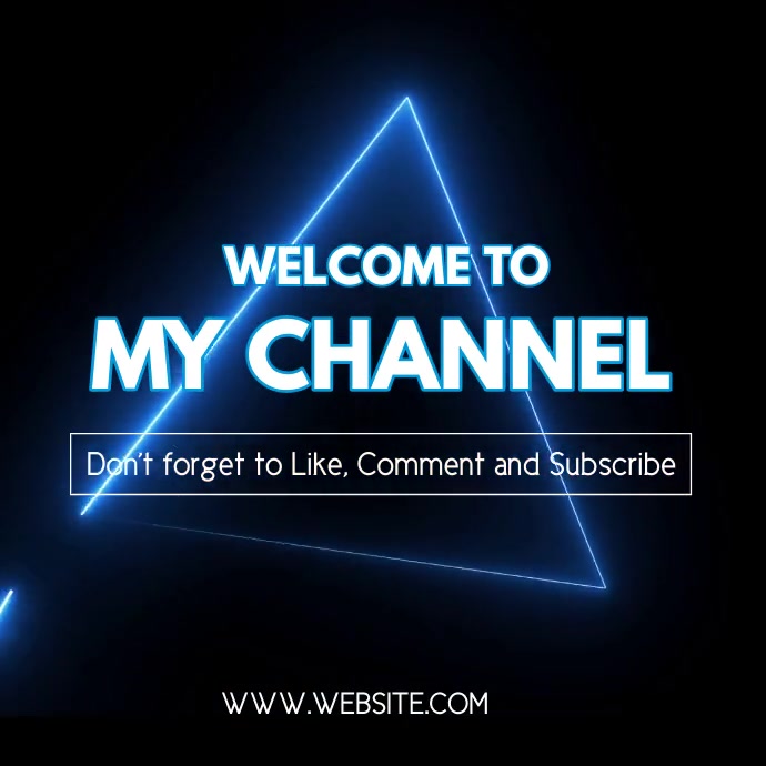 Copy of Welcome to my channel | PosterMyWall