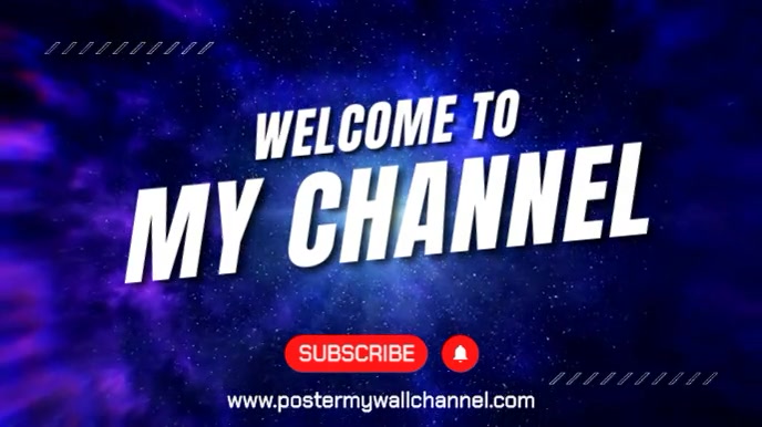 Plantilla de Welcome To My Channel | PosterMyWall