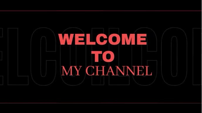 Welcome to my channel Template | PosterMyWall