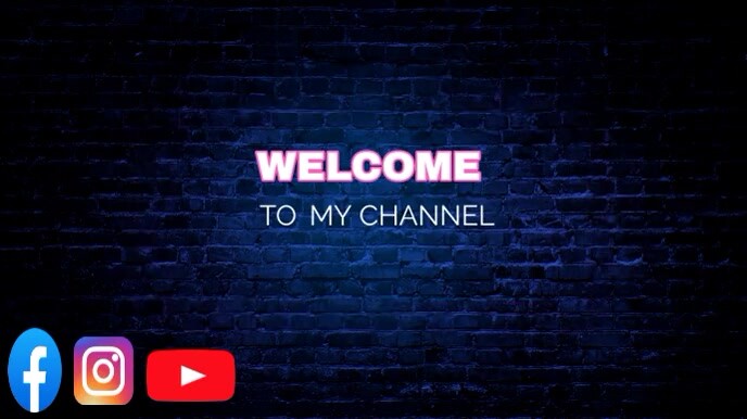Welcome to my channel Template | PosterMyWall