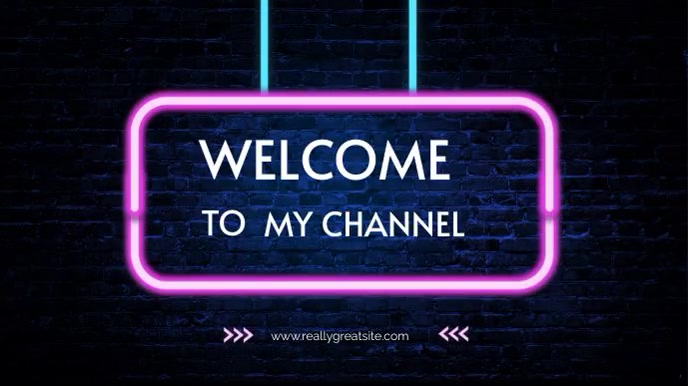 Plantilla de Welcome to my channel | PosterMyWall