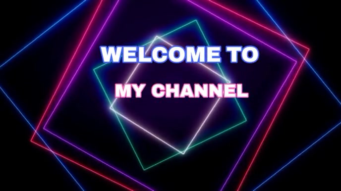 WELCOME TO MY CHANNEL Template | PosterMyWall