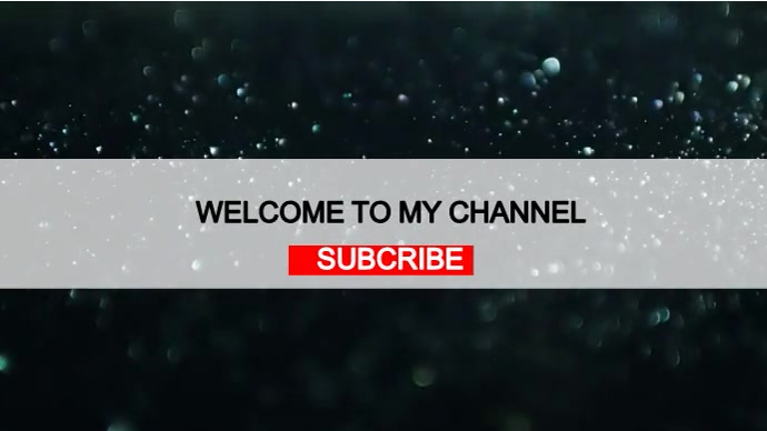 Welcome to my channel Template | PosterMyWall