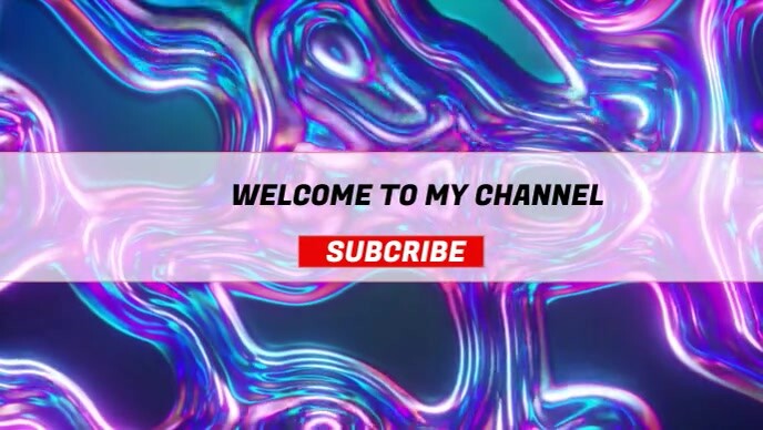 Welcome to my channel Template | PosterMyWall