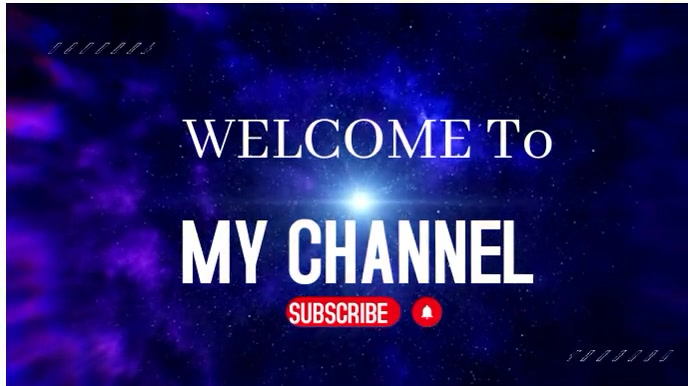 Copy of Welcome To My Channel Digital Display (16:9) | PosterMyWall