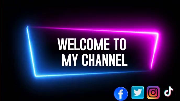 Welcome to my channel flyer Template | PosterMyWall