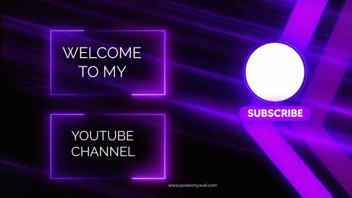 welcome to my channel template | PosterMyWall
