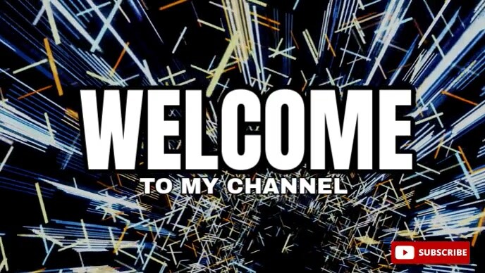 welcome to my youtube channel Template | PosterMyWall