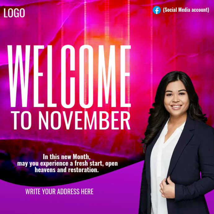 welcome to november Template | PosterMyWall
