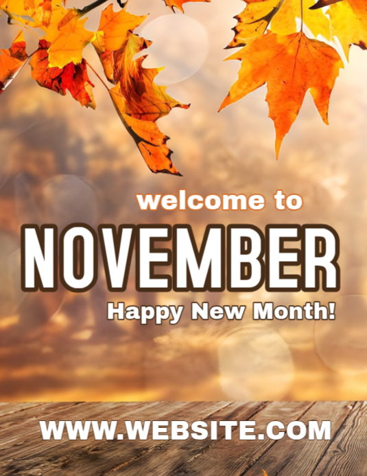 Welcome To November Flyer (us Letter) Template | PosterMyWall